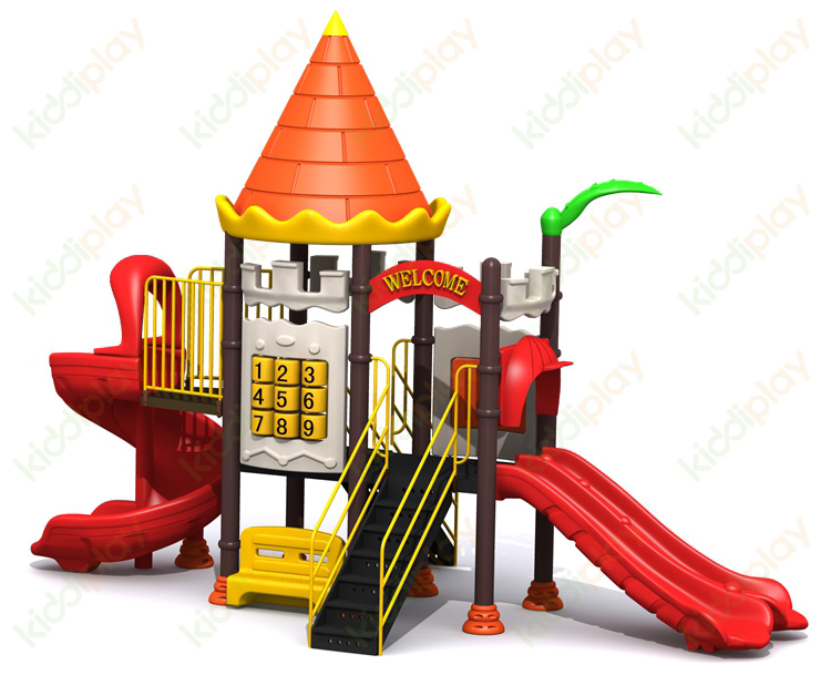 Plastic Castle Series Kindergarten Children's Outdoor Playground Slide ...